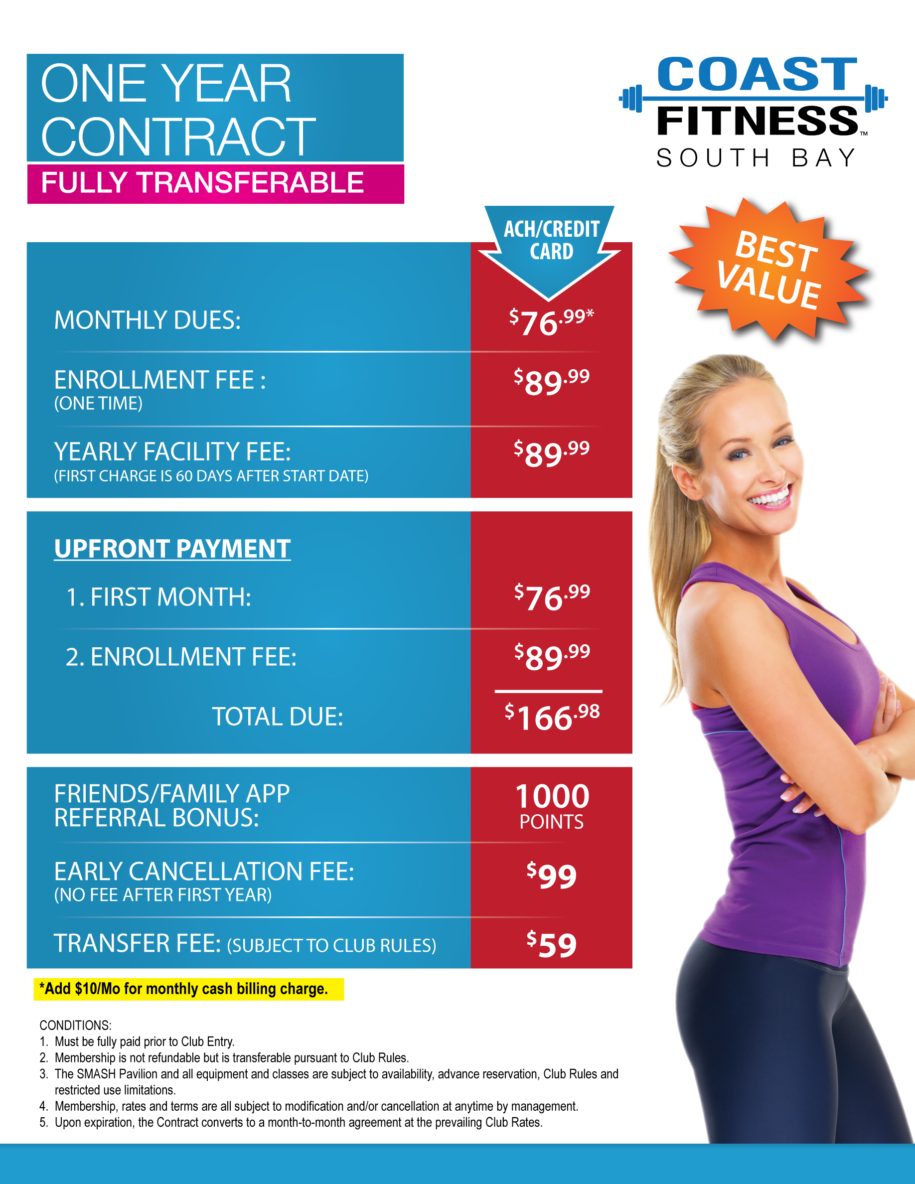 MEMBERSHIP RATES – Coast Fitness – Health Club in South Bay